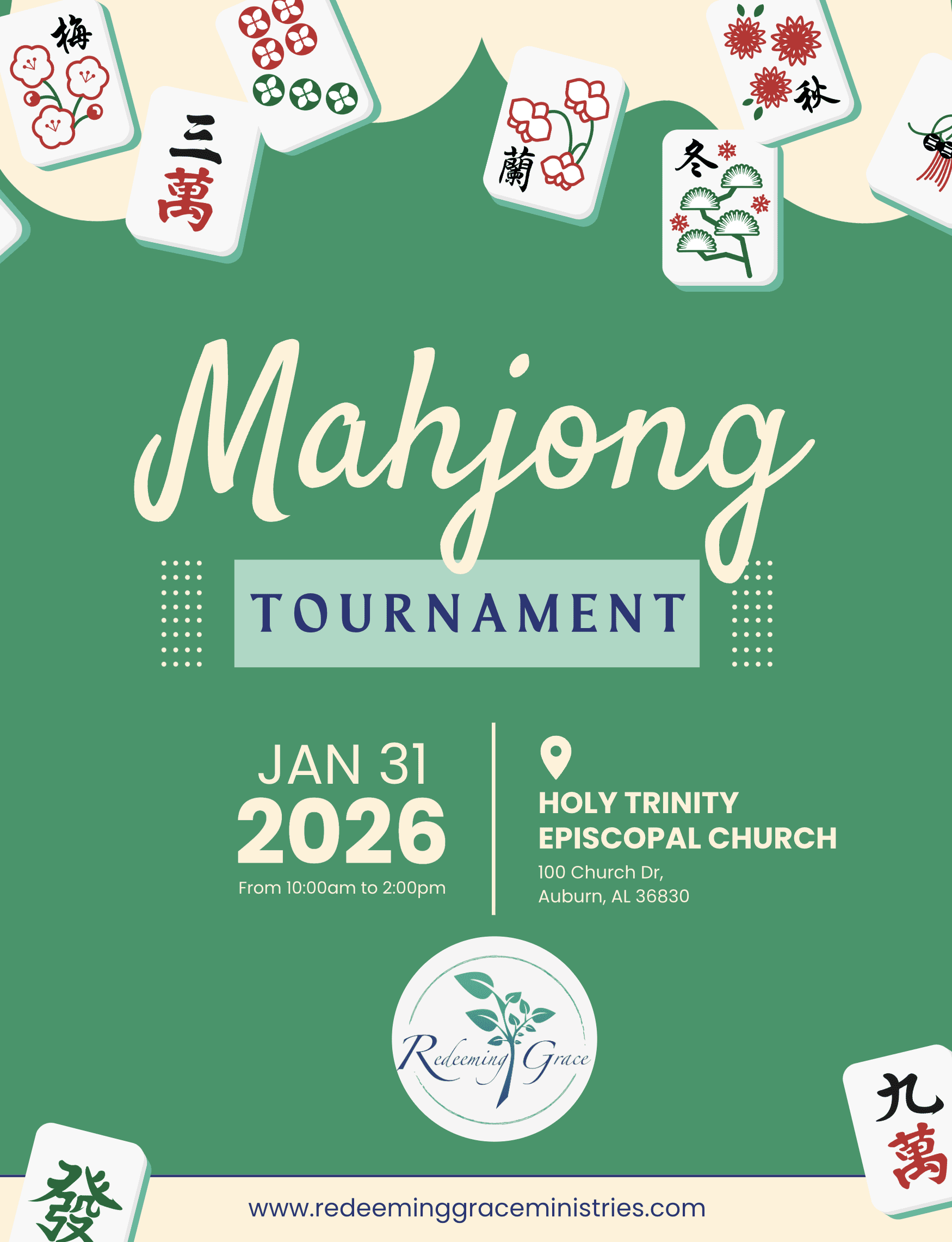 Mahjong Tournament – Redeeming Grace